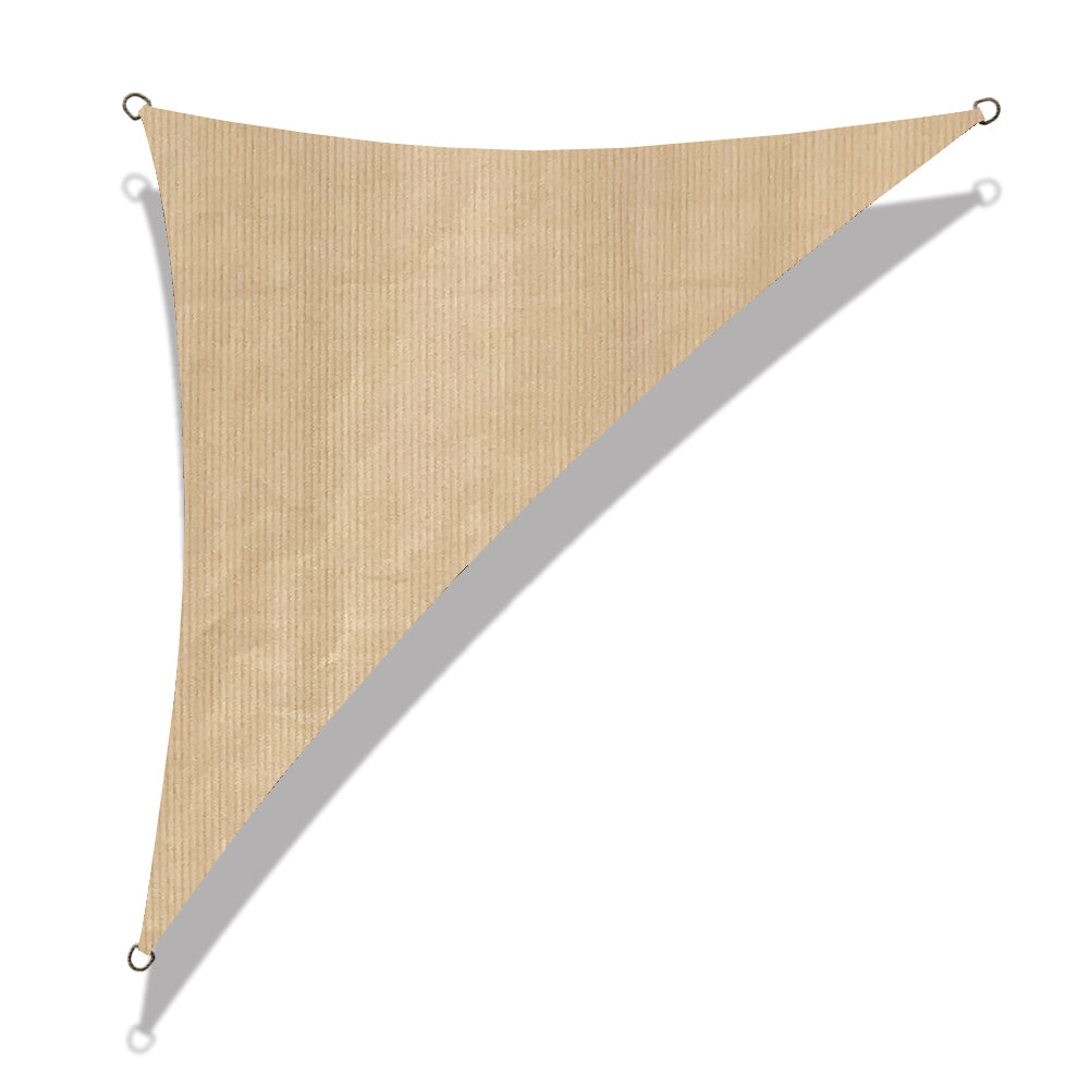 Custom Sizes HDPE Curved Edge Sun Shade Sail - Banha Beige — Alion Home Inc